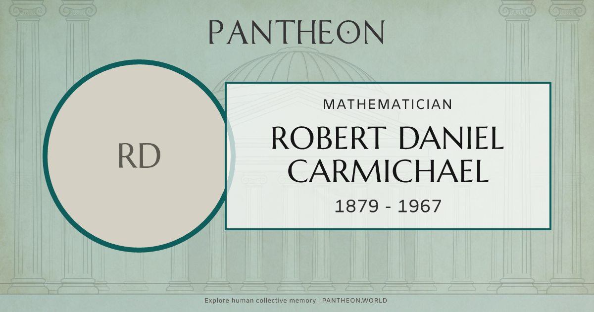 Robert Daniel Carmichael Biography | Pantheon