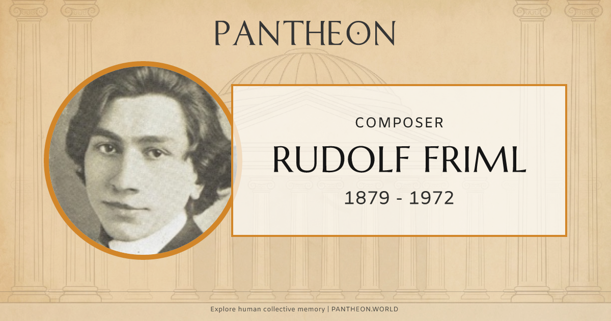 Rudolf Friml Biography | Pantheon