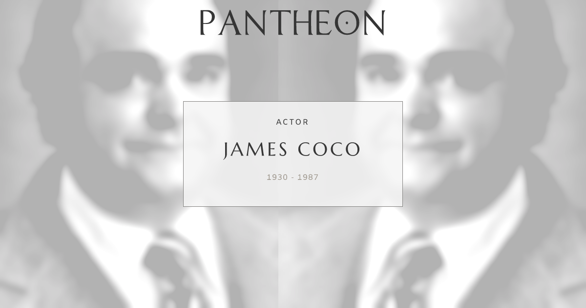 James Coco Biography | Pantheon