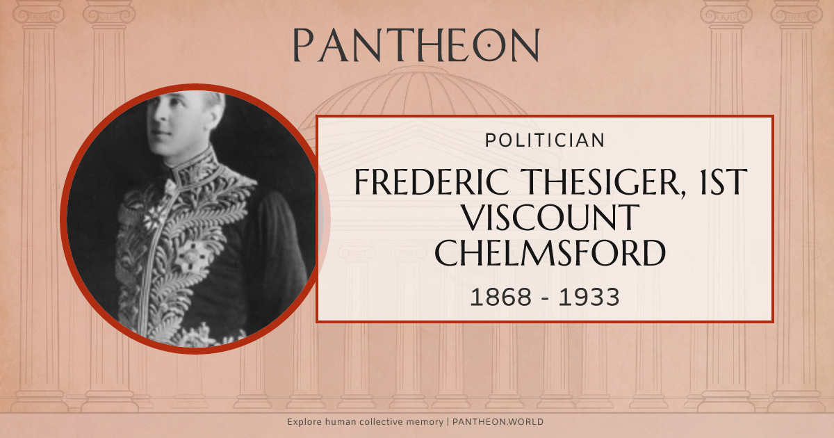 Frederic Thesiger, 1st Viscount Chelmsford Biography | Pantheon