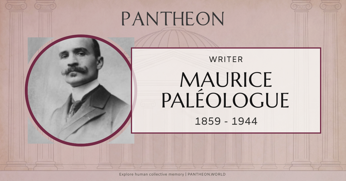 Maurice Paléologue Biography | Pantheon