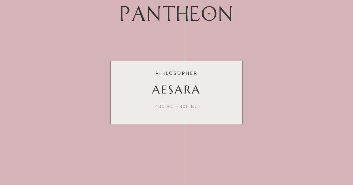 Aesara Biography | Pantheon