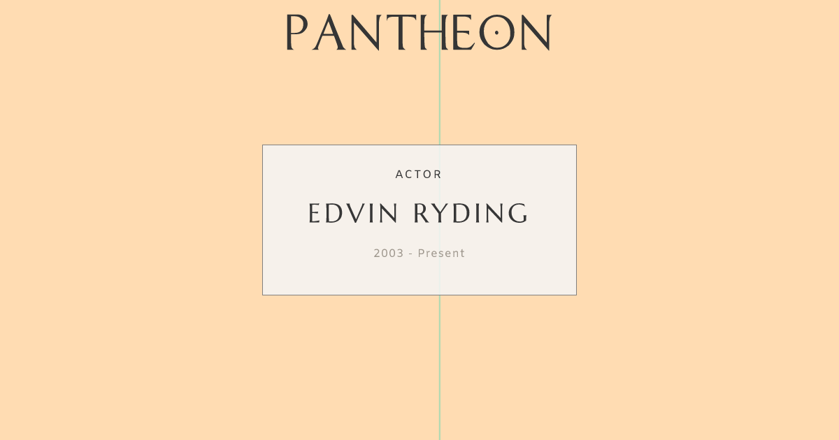 Edvin Ryding Biography | Pantheon
