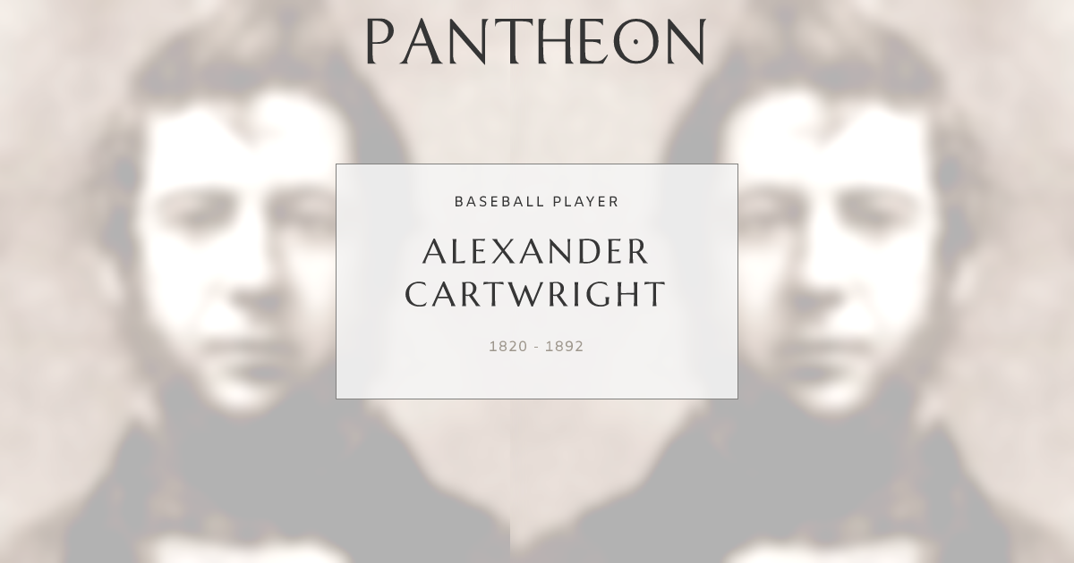 Alexander Cartwright Biography | Pantheon