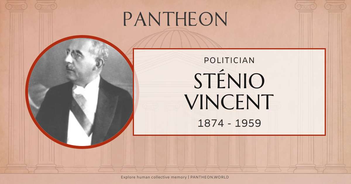Sténio Vincent Biography | Pantheon