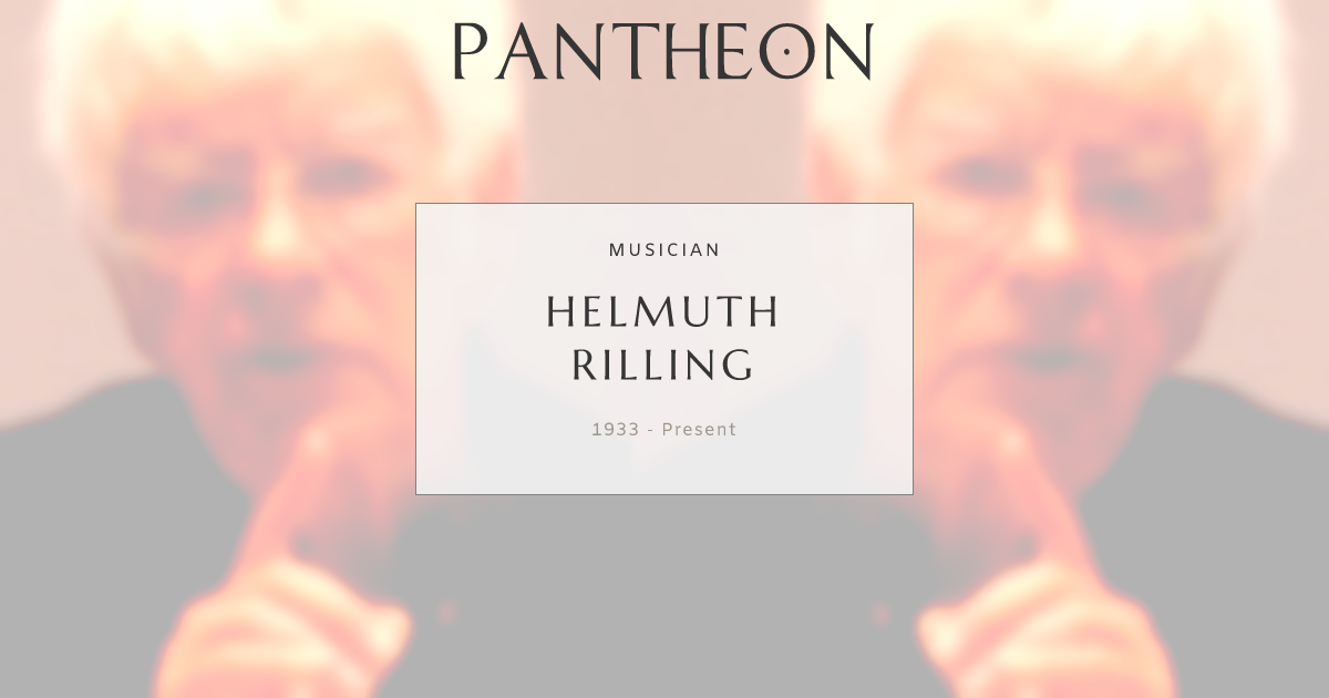 Helmuth Rilling Biography | Pantheon