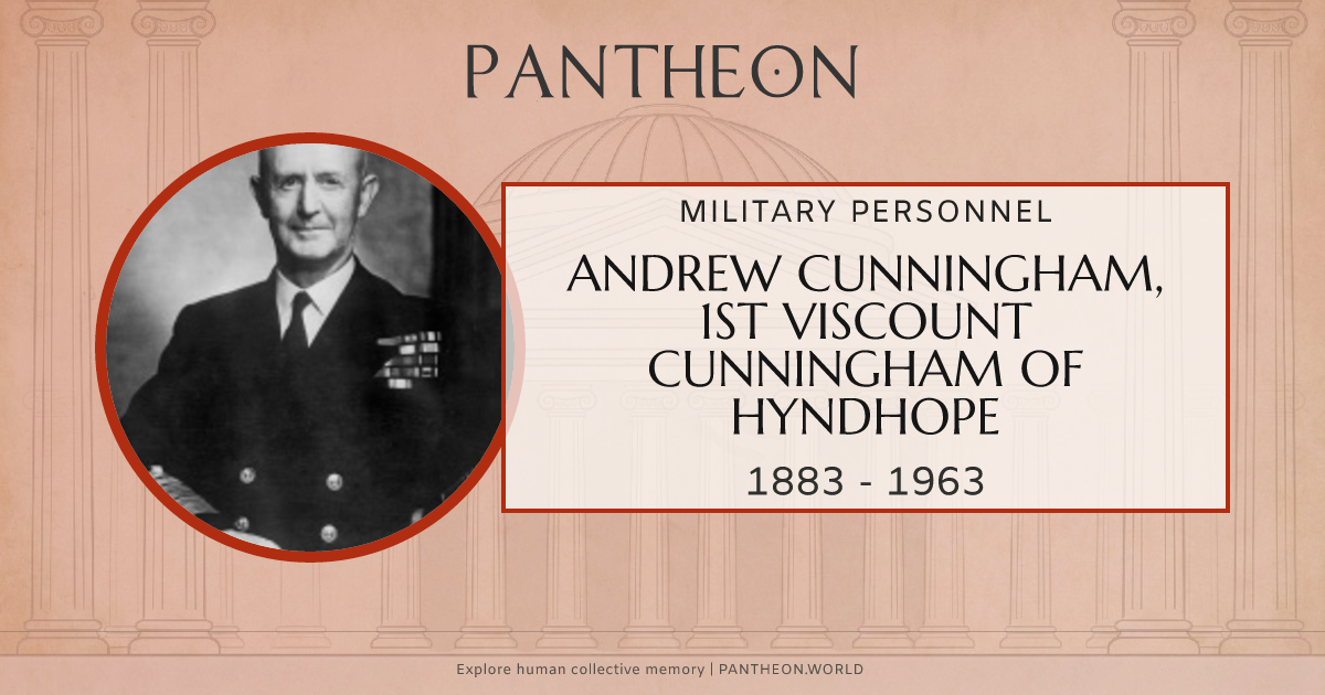 Andrew Cunningham, 1st Viscount Cunningham of Hyndhope Biography | Pantheon