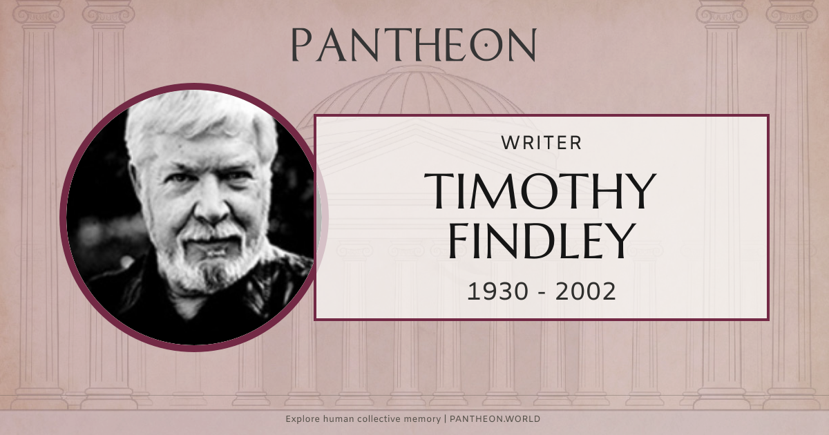 Timothy Findley Biography | Pantheon
