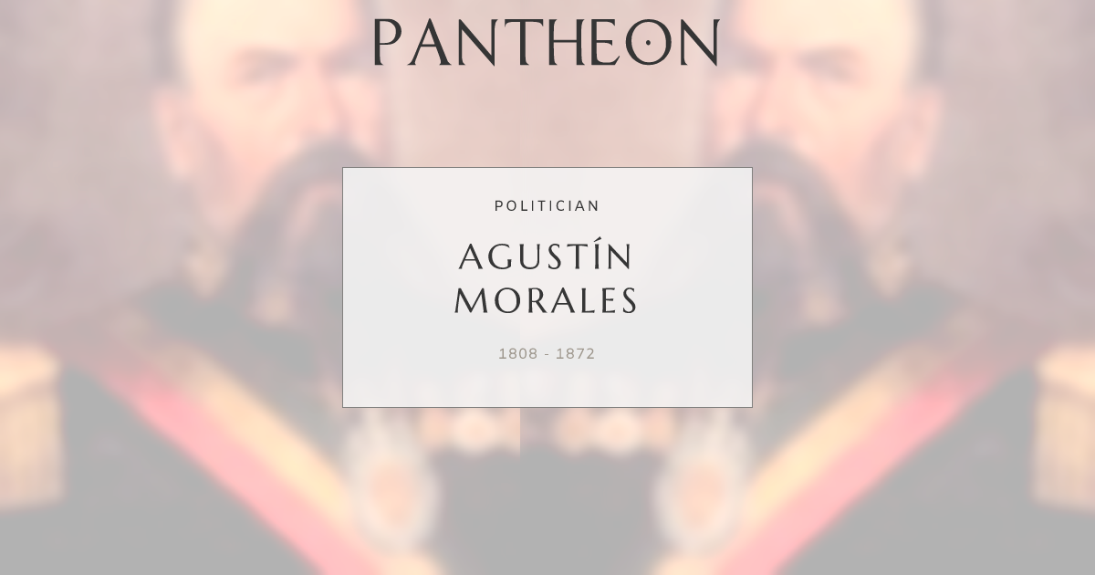 Agustín Morales Biography | Pantheon