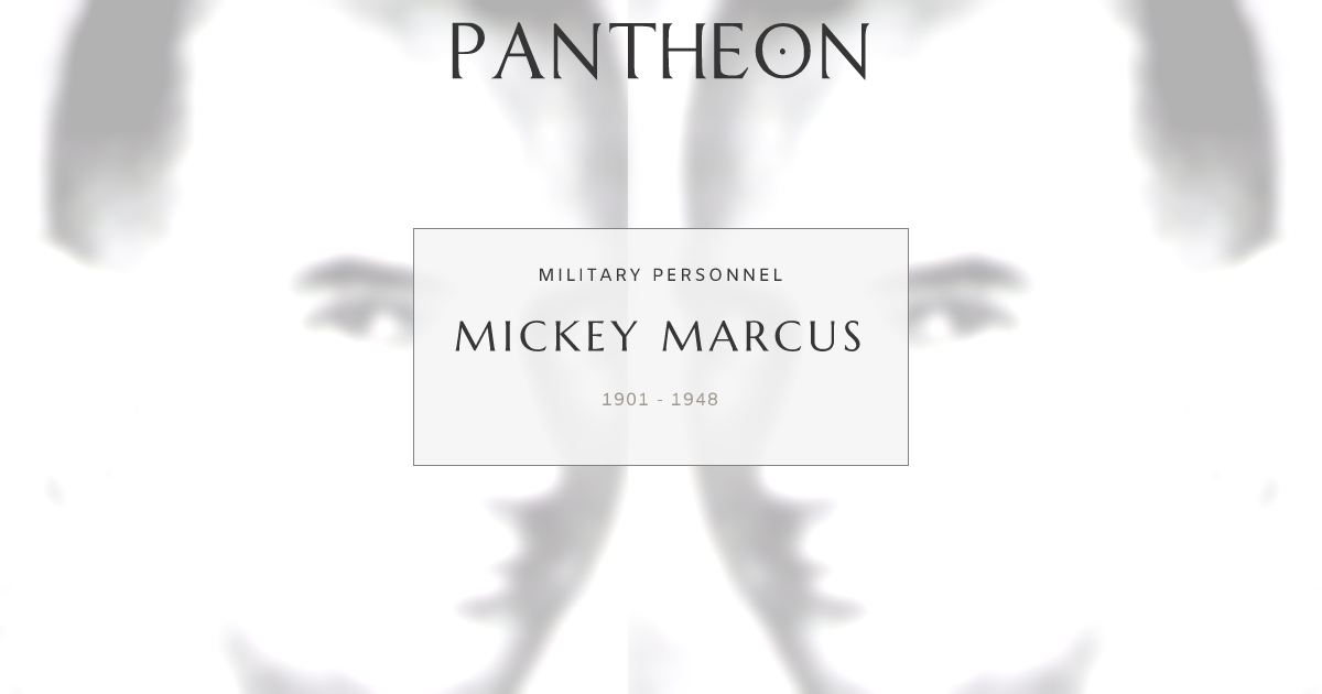 Mickey Marcus Biography | Pantheon