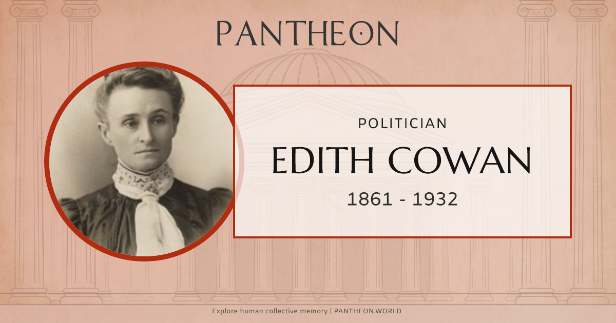 Edith Cowan Biography | Pantheon