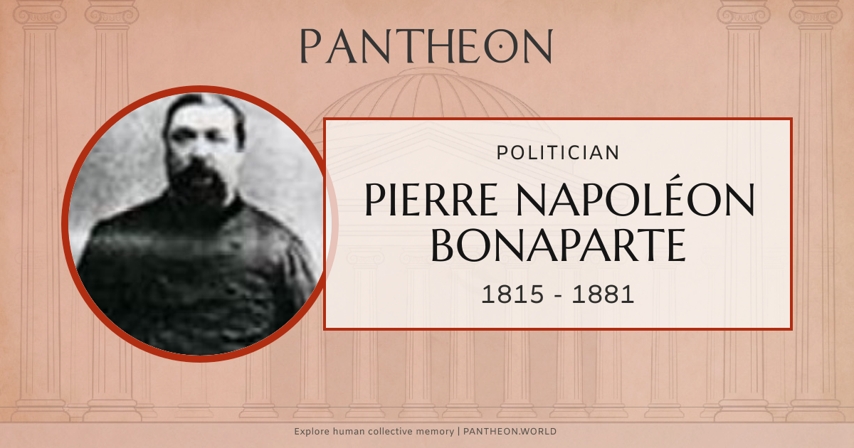Pierre Napoléon Bonaparte Biography | Pantheon