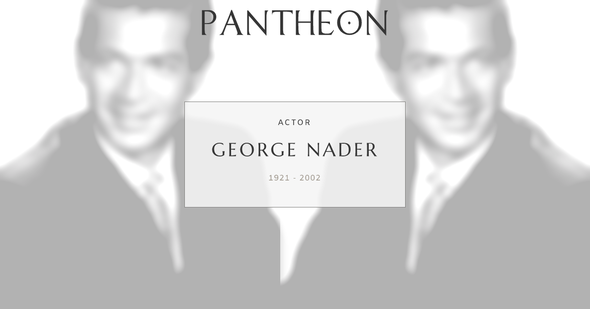George Nader Biography | Pantheon