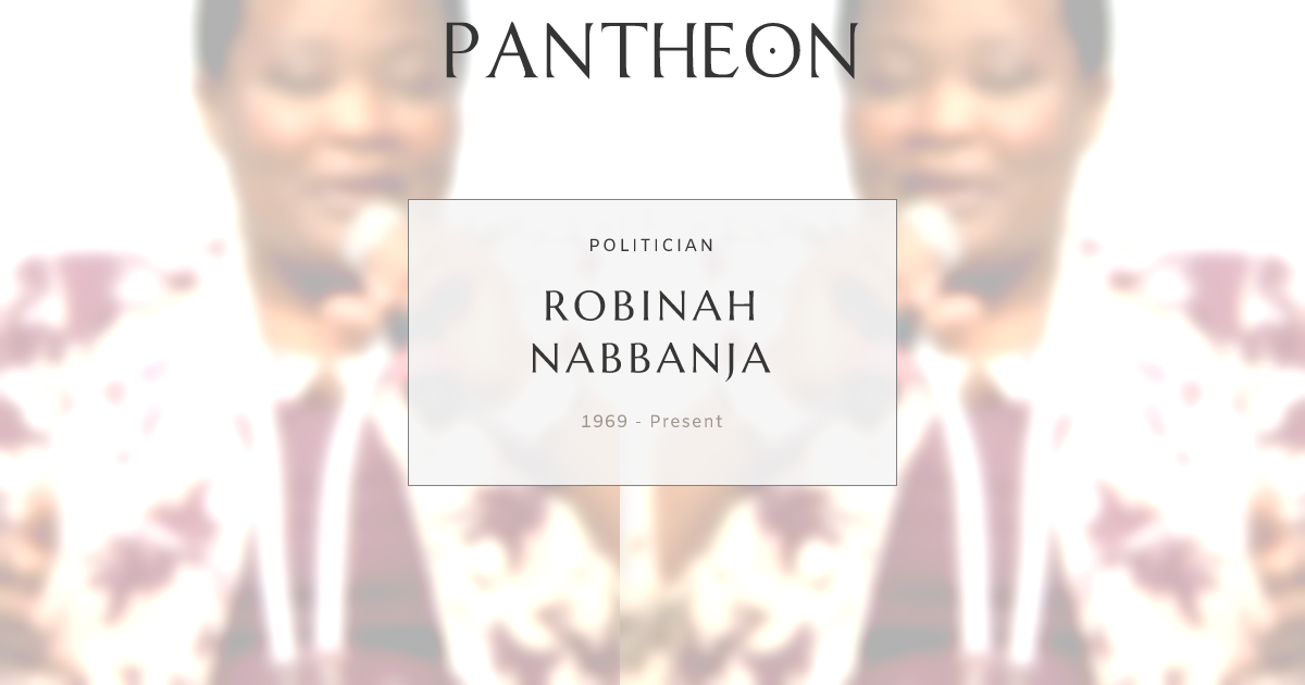 Robinah Nabbanja Biography | Pantheon
