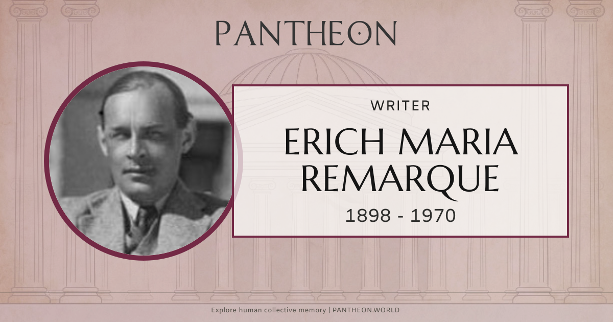 Erich Maria Remarque Biography | Pantheon