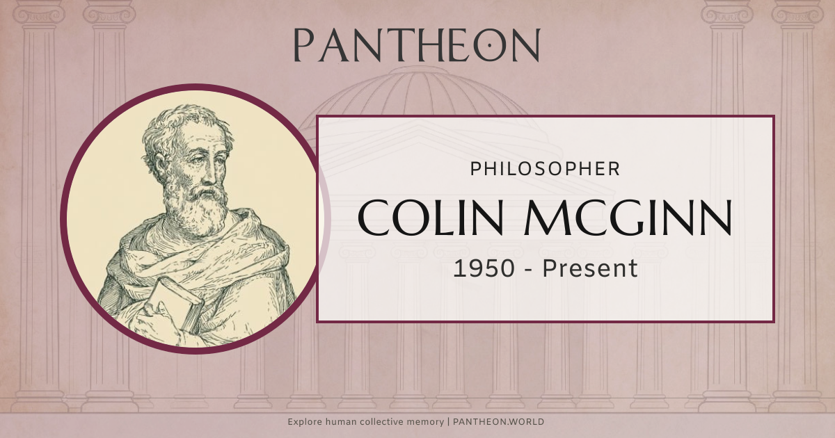 Colin McGinn Biography | Pantheon