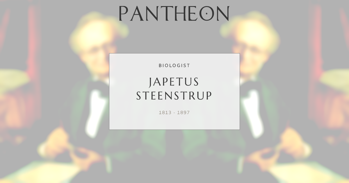 Japetus Steenstrup Biography | Pantheon