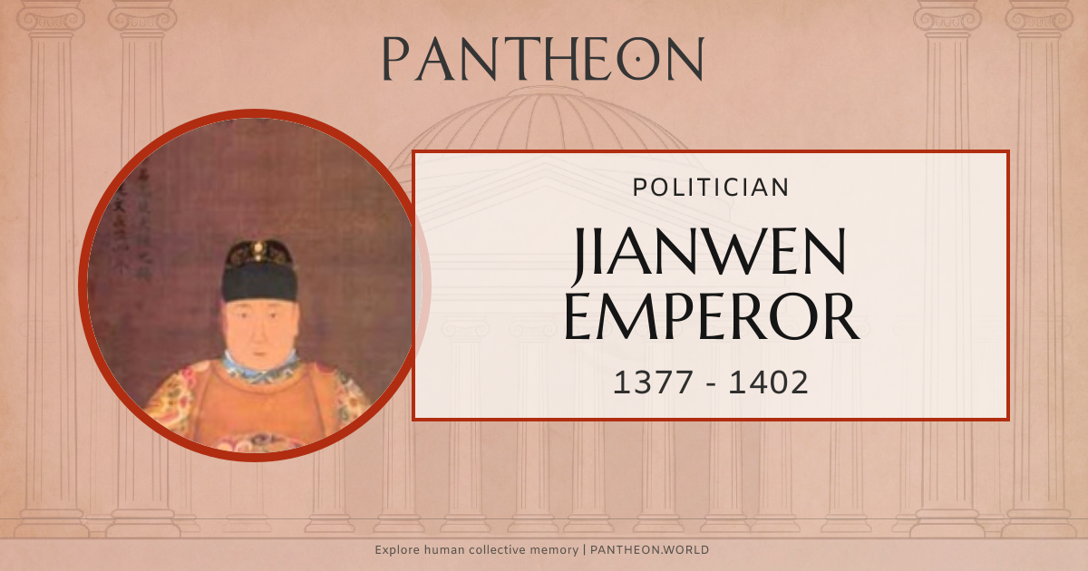 Jianwen Emperor Biography | Pantheon