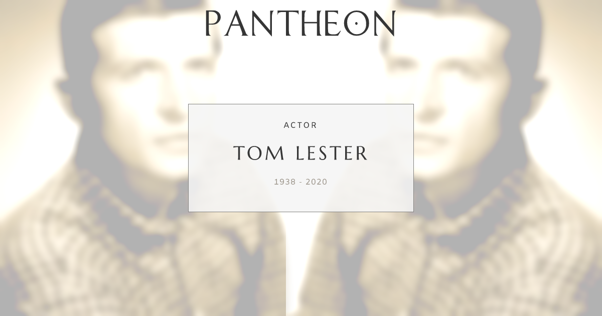 Tom Lester Biography | Pantheon