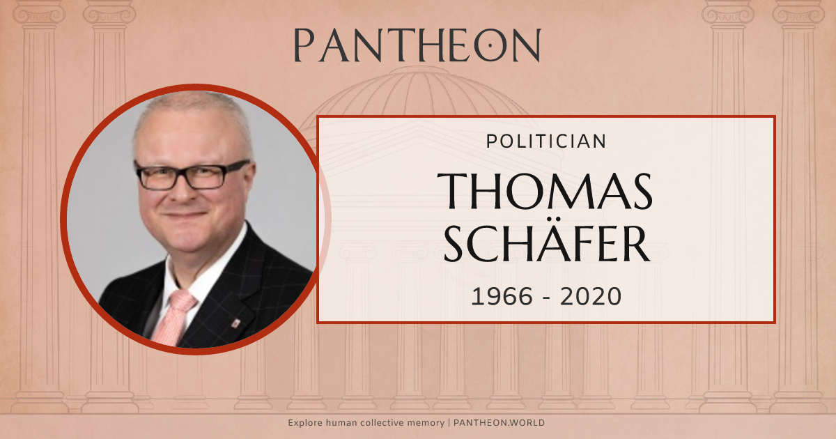 Thomas Schäfer Biography | Pantheon