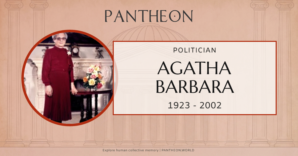 Agatha Barbara Biography | Pantheon
