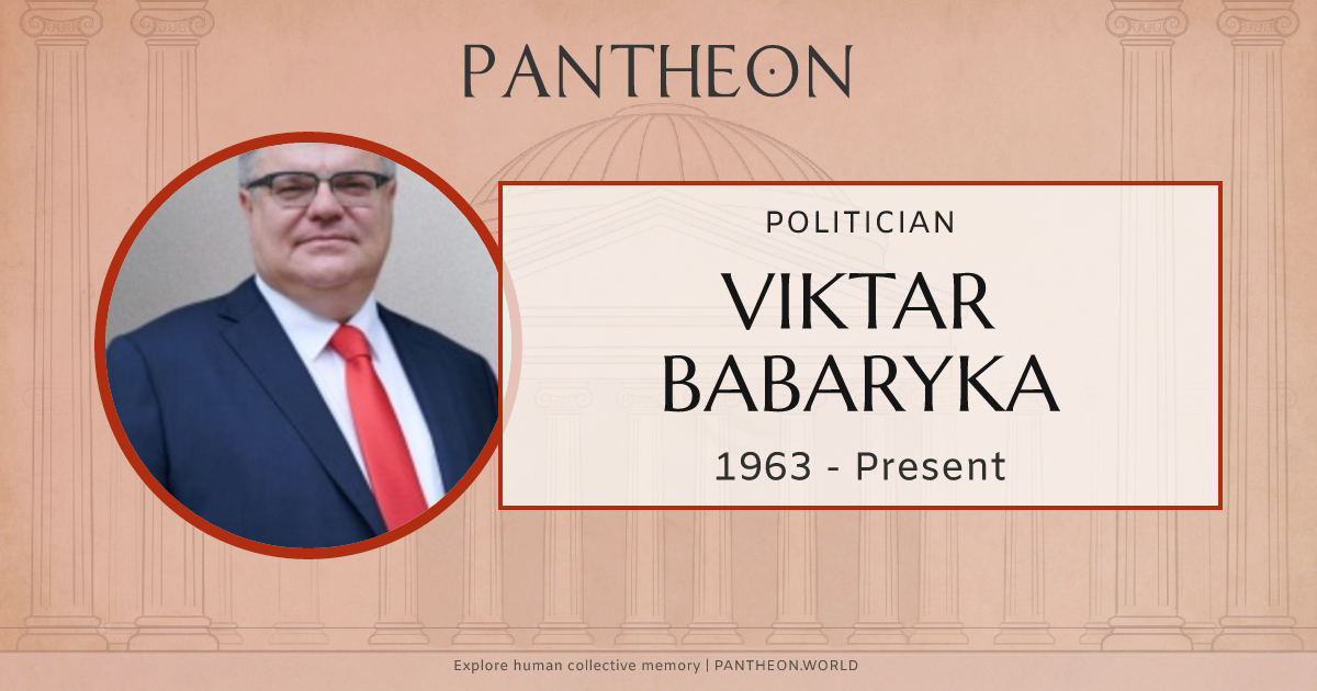 Viktar Babaryka Biography | Pantheon