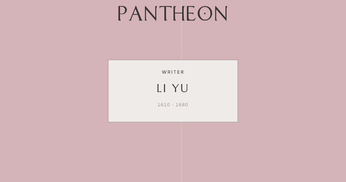 Li Yu Biography | Pantheon