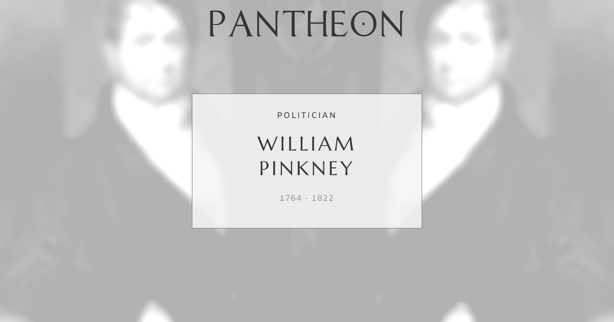 William Pinkney Biography | Pantheon