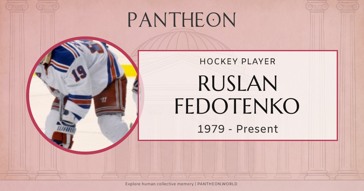 Ruslan Fedotenko Biography | Pantheon