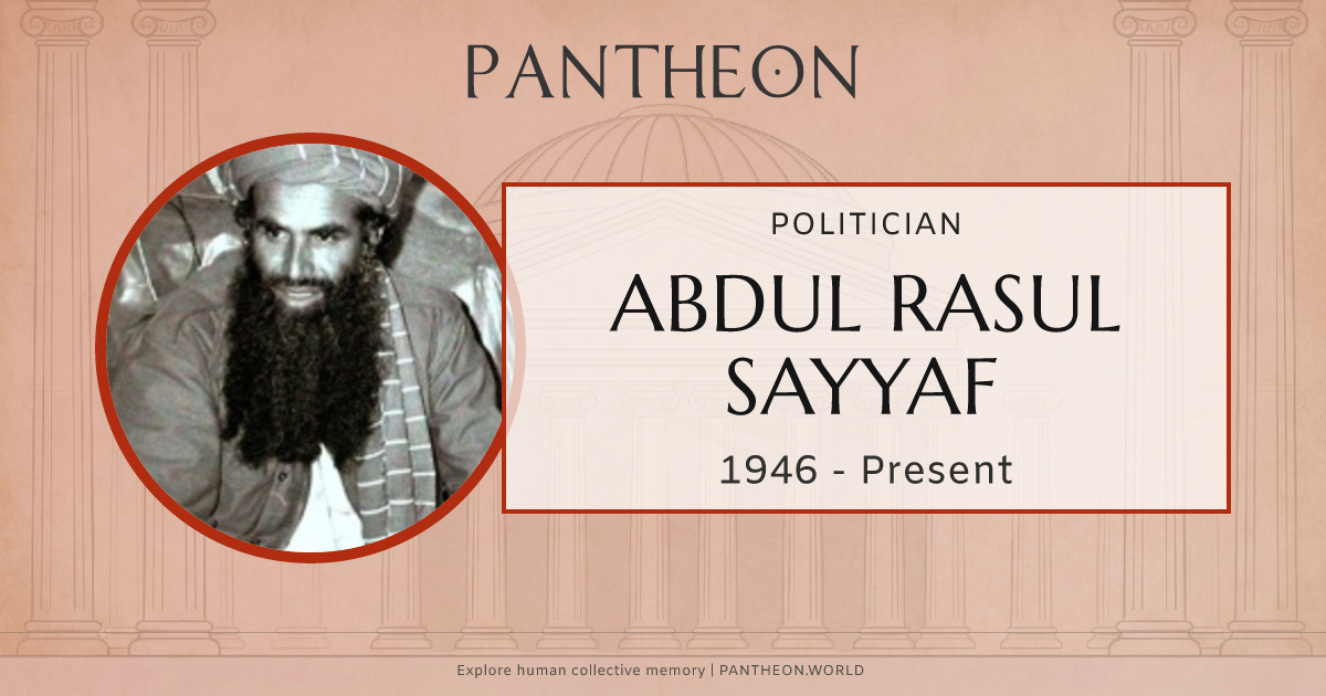 Abdul Rasul Sayyaf Biography | Pantheon