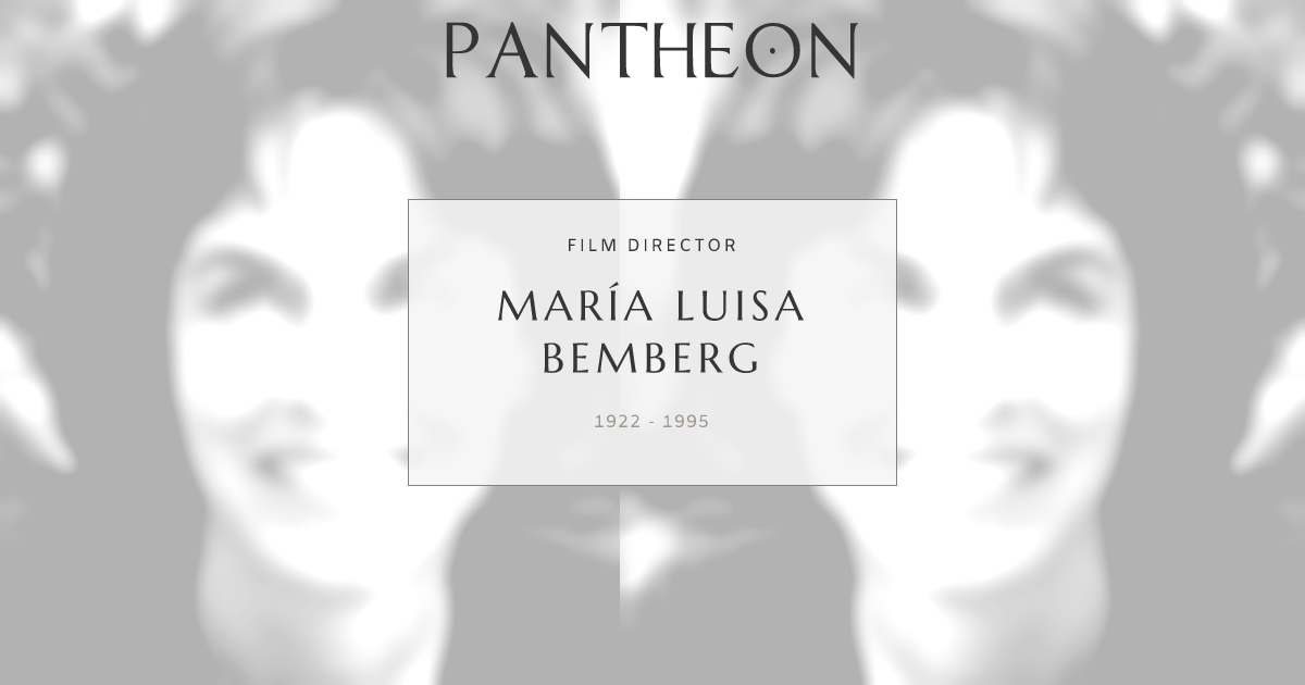 María Luisa Bemberg Biography | Pantheon