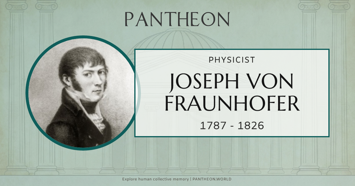 Joseph von Fraunhofer Biography | Pantheon