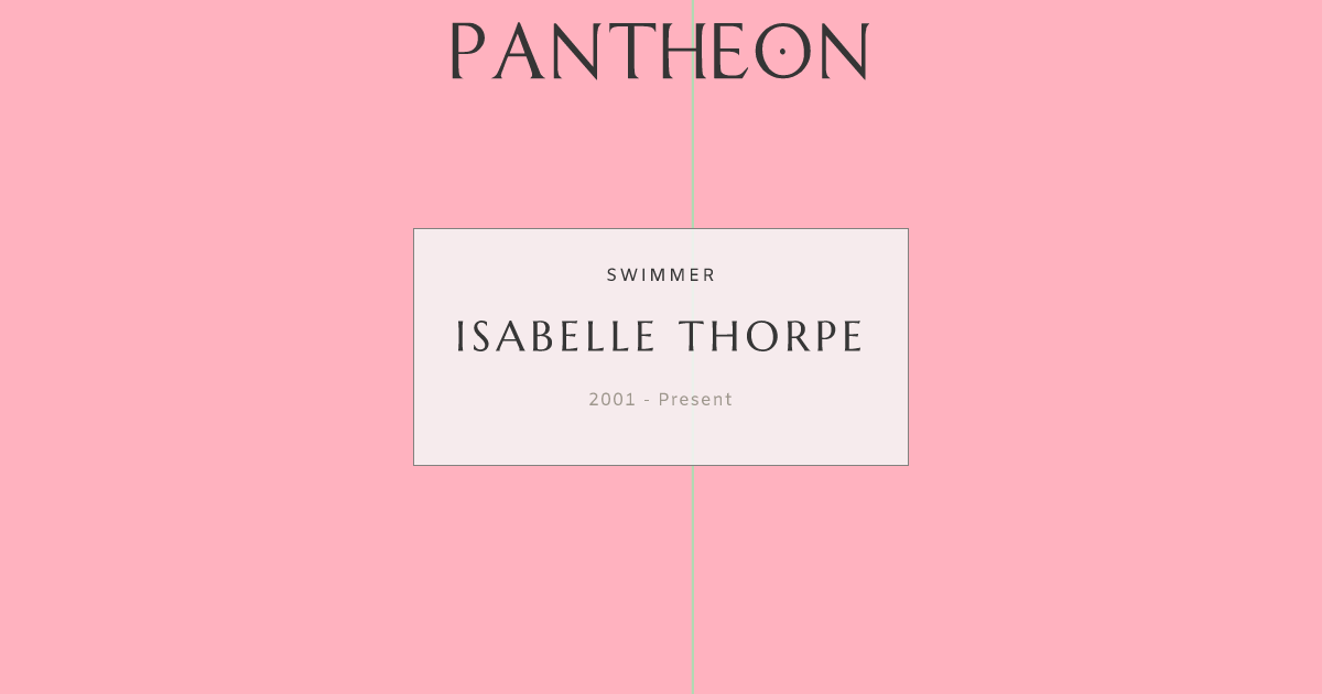 Isabelle Thorpe Biography | Pantheon