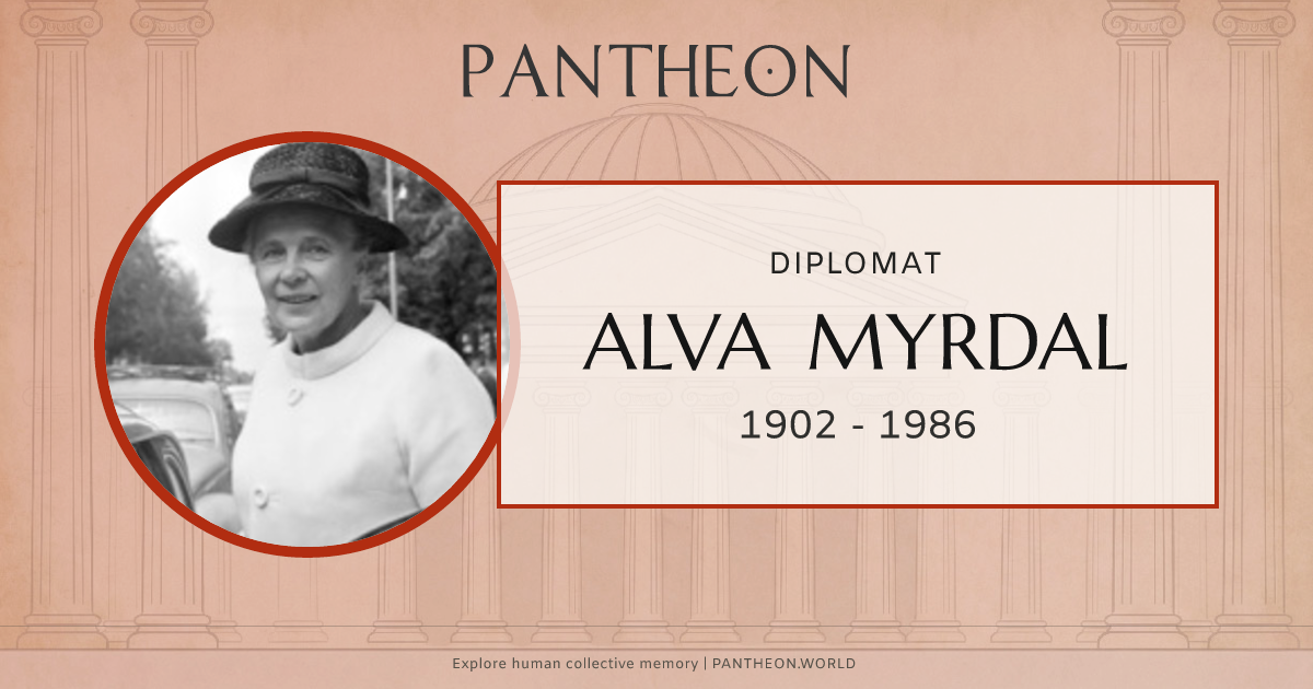 Alva Myrdal Biography | Pantheon