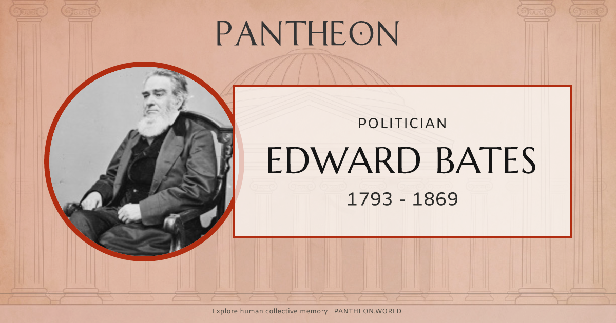 Edward Bates Biography | Pantheon