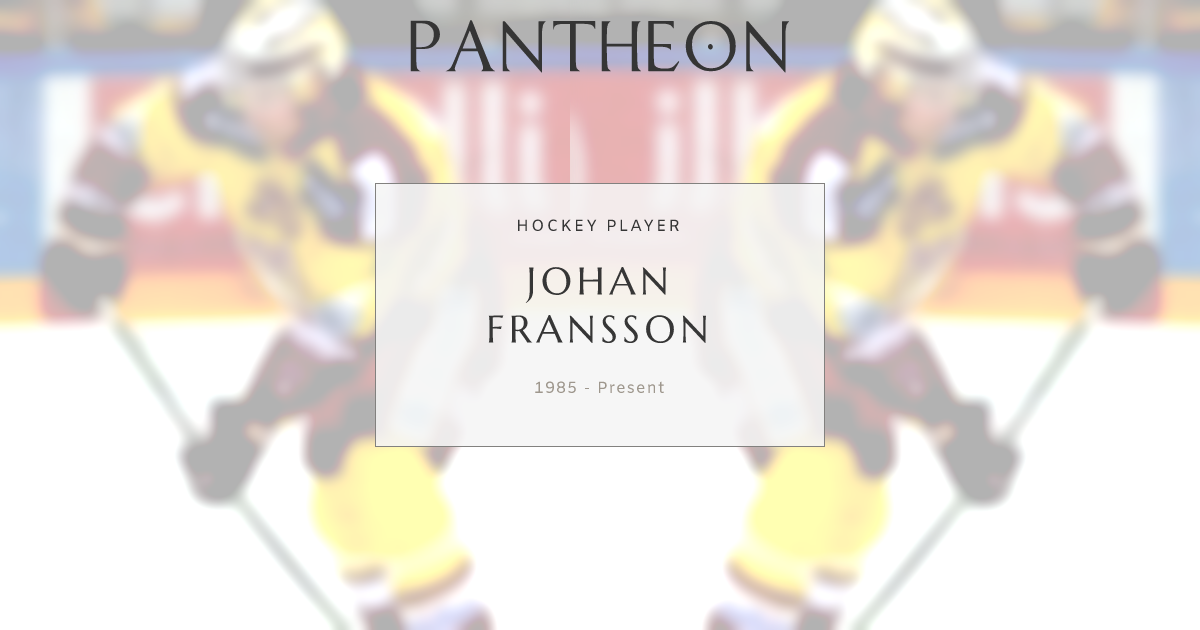 Johan Fransson Biography | Pantheon