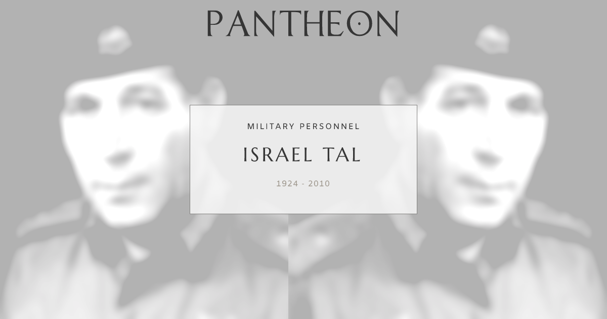 Israel Tal Biography | Pantheon