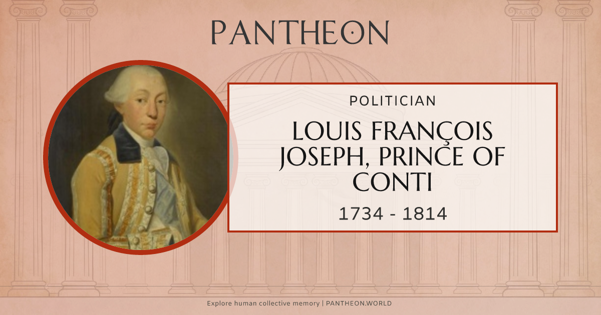 Louis François Joseph, Prince of Conti Biography | Pantheon