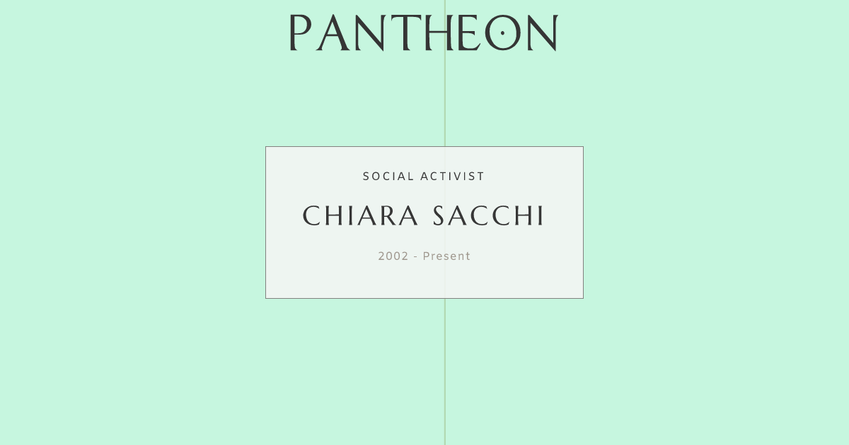 Chiara Sacchi Biography | Pantheon