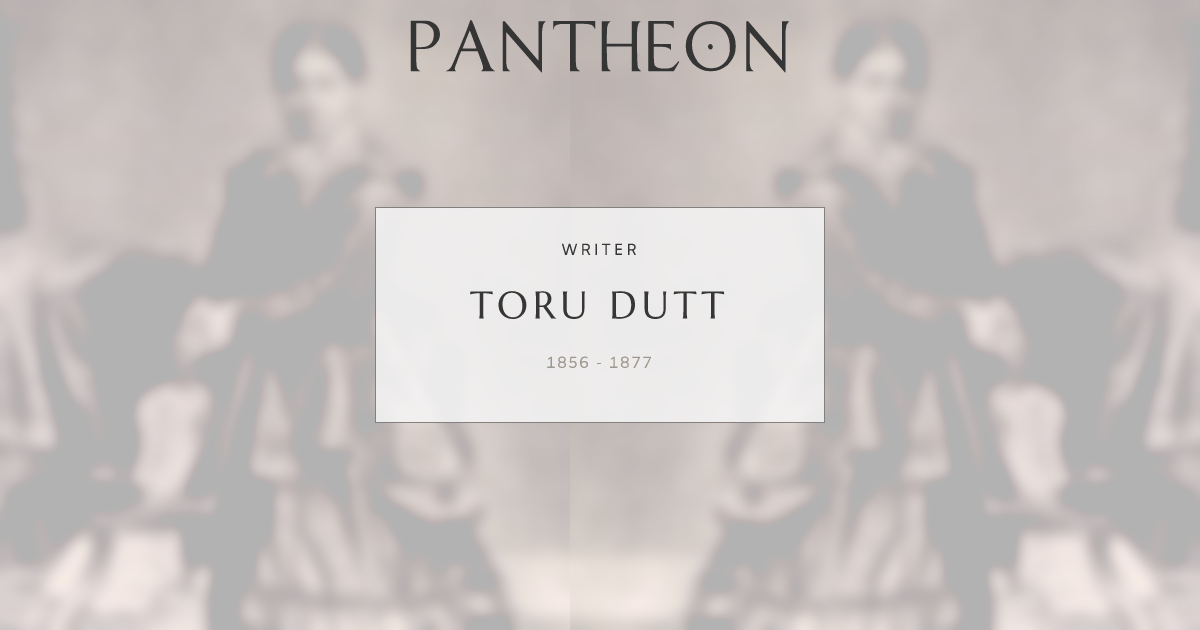 Toru Dutt Biography | Pantheon