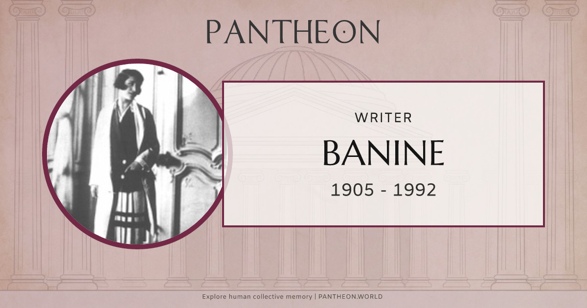 Banine Biography | Pantheon