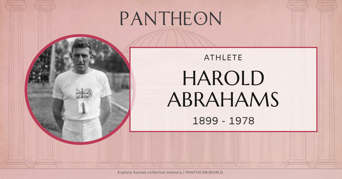 Harold Abrahams Biography | Pantheon