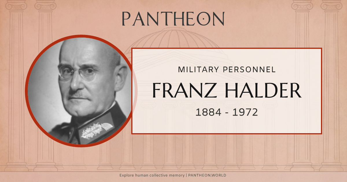 Franz Halder Biography | Pantheon