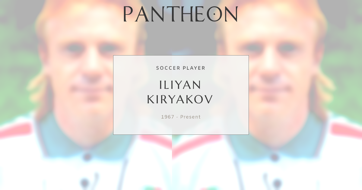 Iliyan Kiryakov Biography | Pantheon