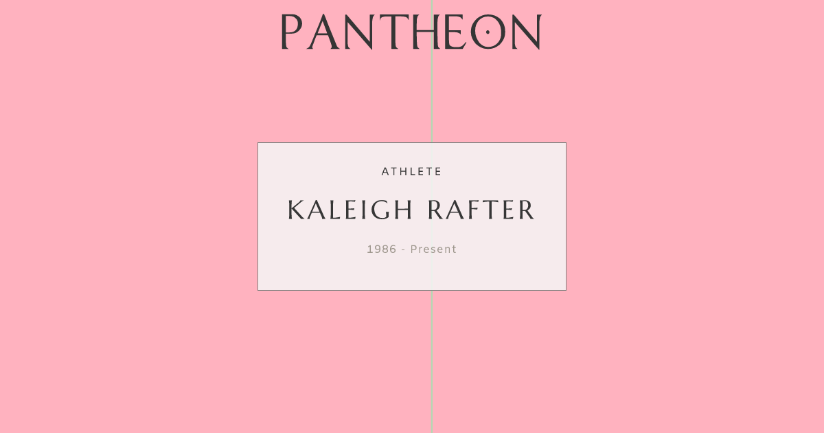 Kaleigh Rafter Biography | Pantheon