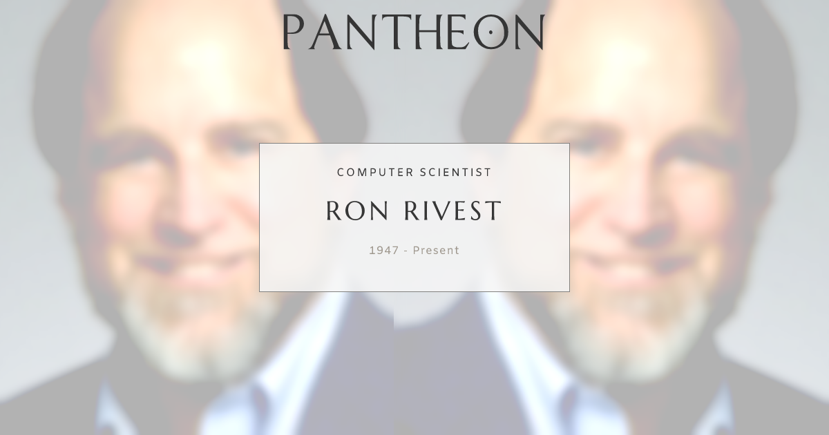 Ron Rivest Biography | Pantheon