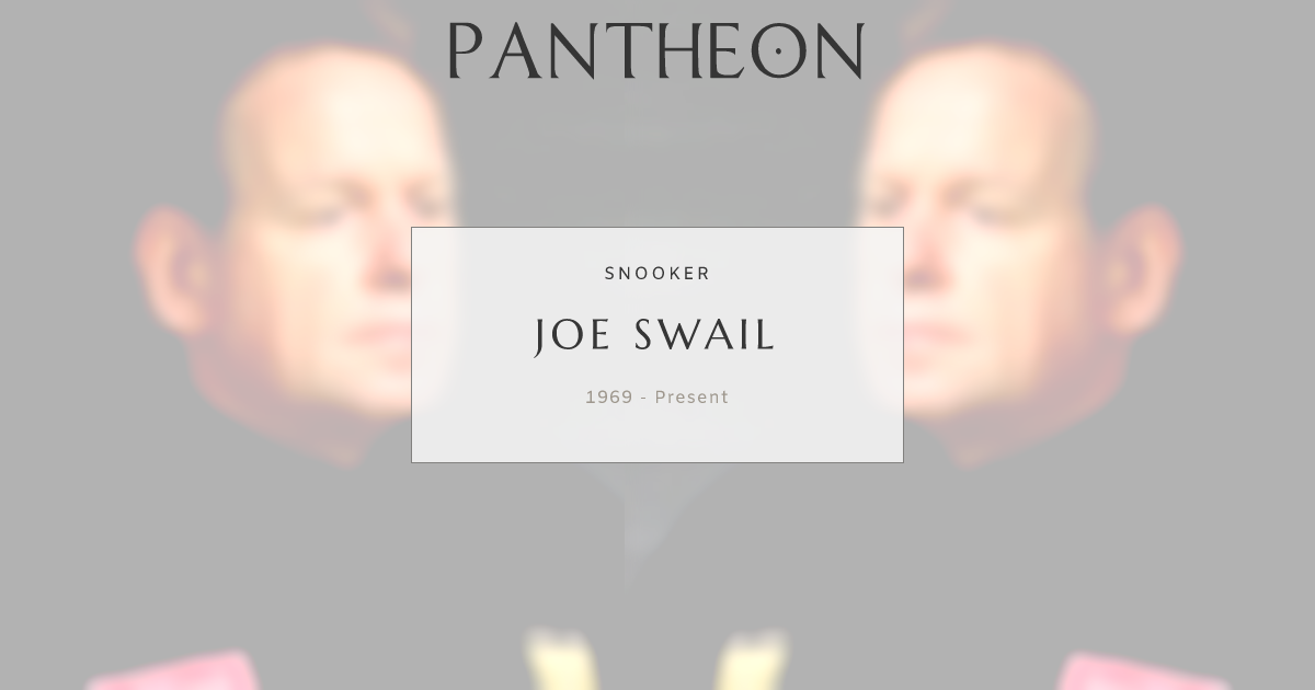 Joe Swail Biography | Pantheon