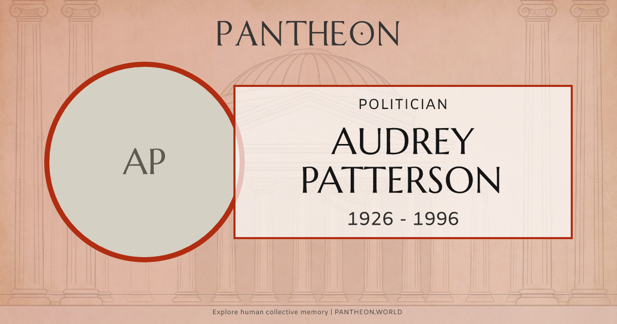 Audrey Patterson Biography | Pantheon