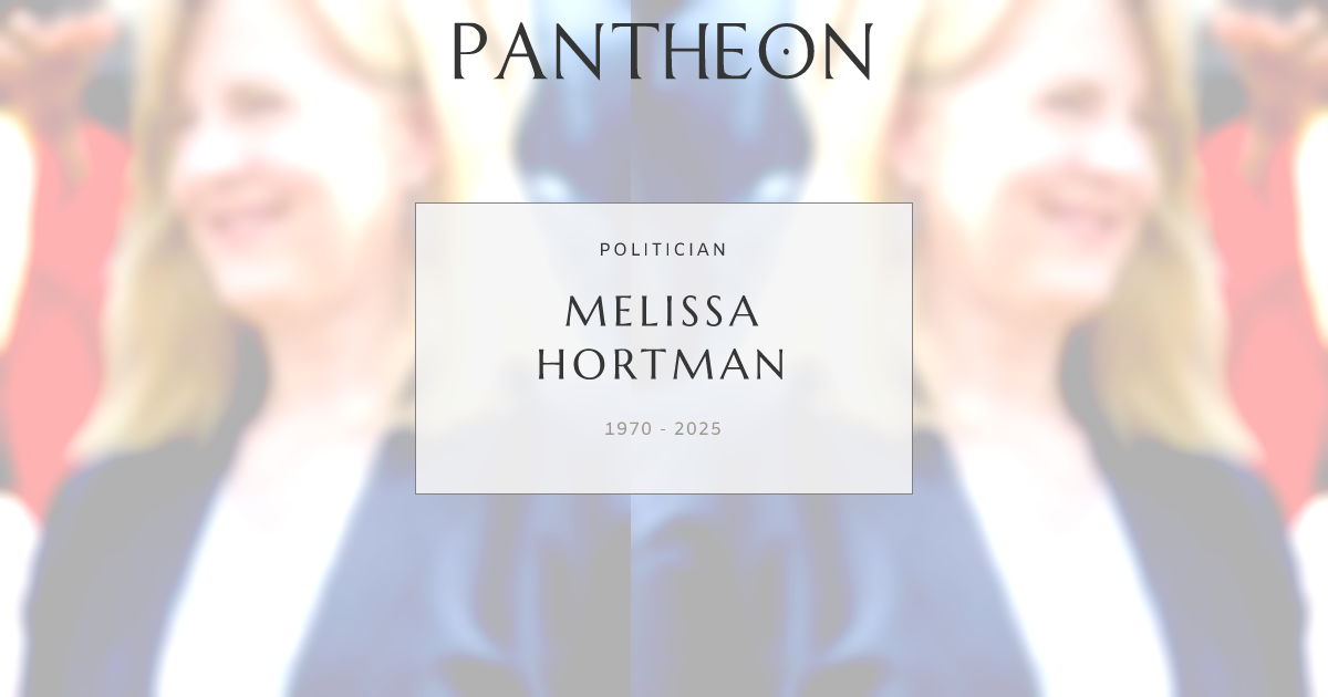 Melissa Hortman Biography | Pantheon