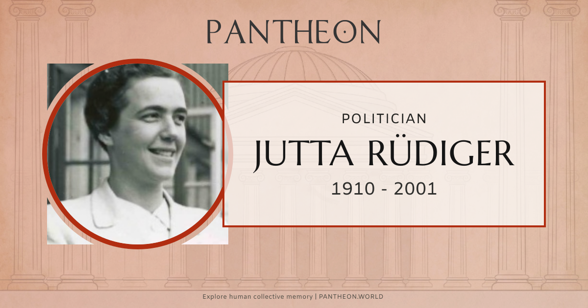 Jutta Rüdiger Biography | Pantheon
